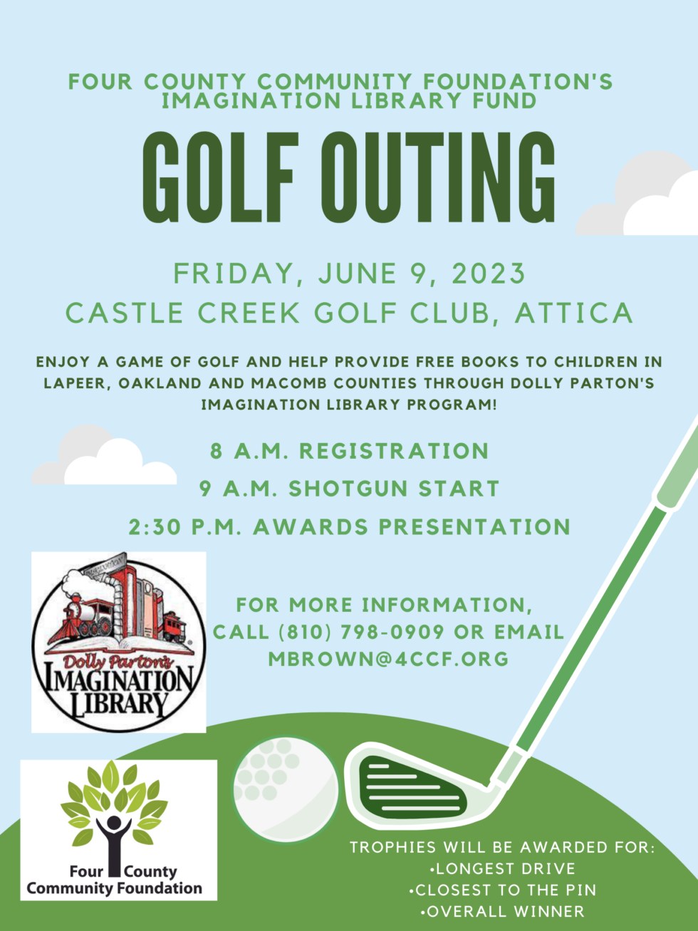 Golfers and sponsors sought for June 9 Imagination Library Golf Outing ...